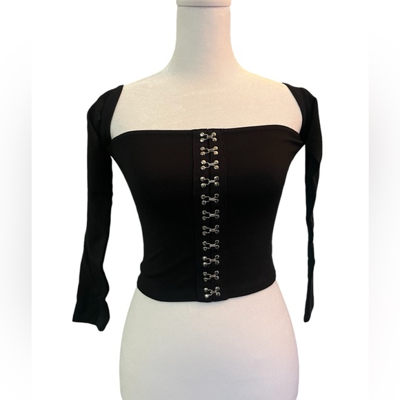 Tops | Womens Crop Top Xs Edgy Punk Goth | Poshmark